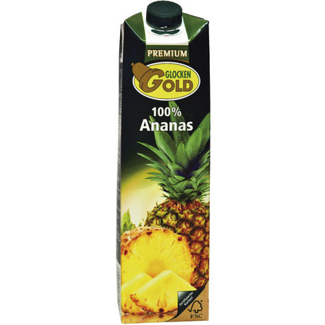 100% Ananas Premium Glockengold, 1l | Nätmat
